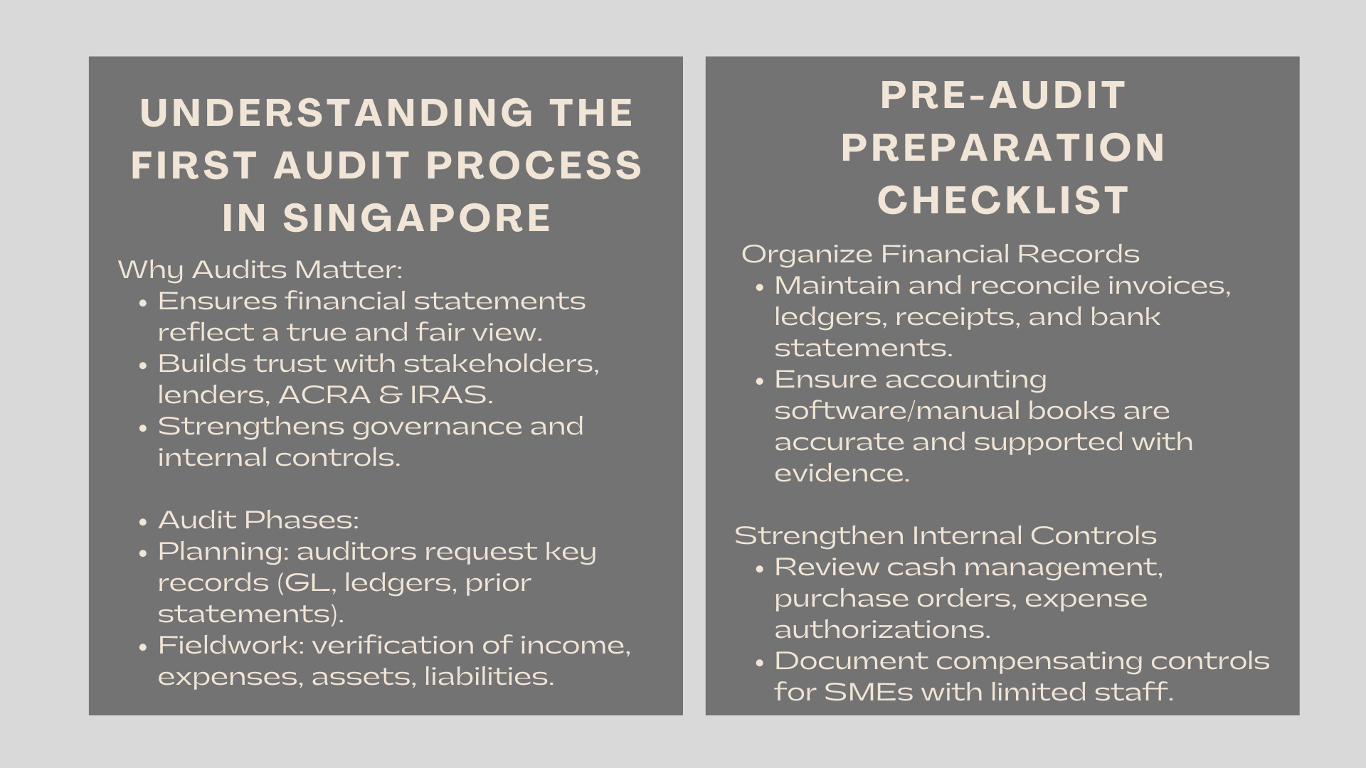 Preparing for Your First Audit in Singapore A Practical Checklist